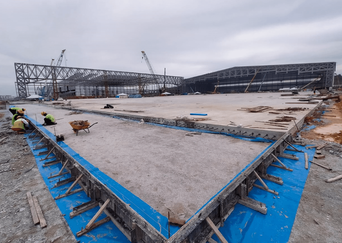 Slab On Grade – Air Asia Hangar and Apron For A330 & A320 Plane - World ...